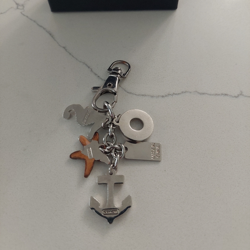 Rare Coach Anchor Beach Fish Starfish Keychain Fob Pu… - Gem